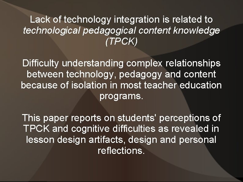 Learning about problem based learning Student teachers integrating