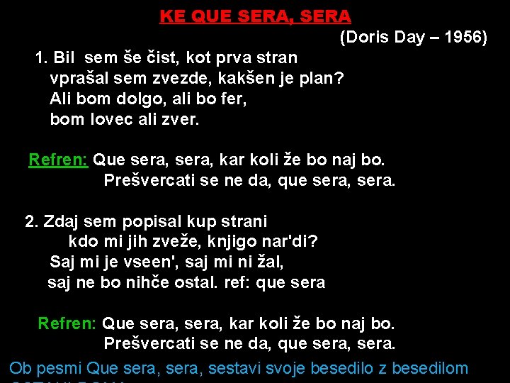 Popularni zabavni glasbeniki Od leta 1950 do 1970