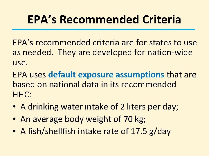 Washingtons Surface Water Quality Standards rulemakings human healthbased