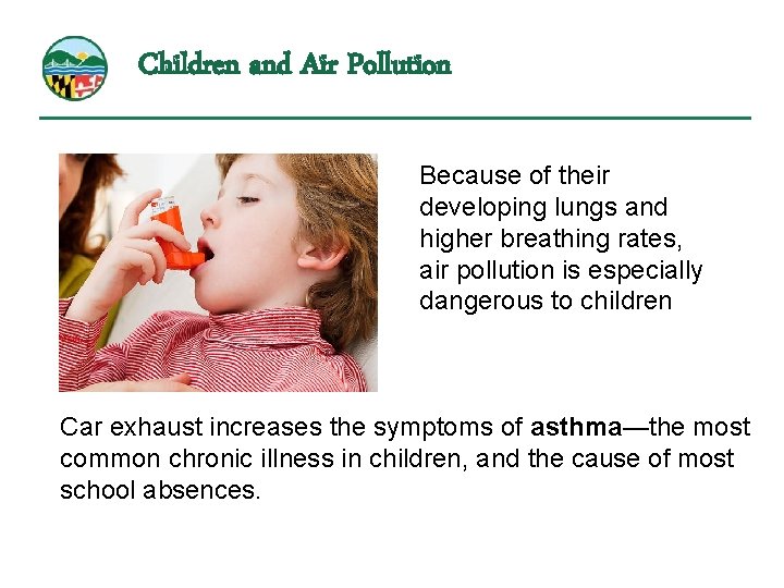 Clean Air for Marylands Kids How to start