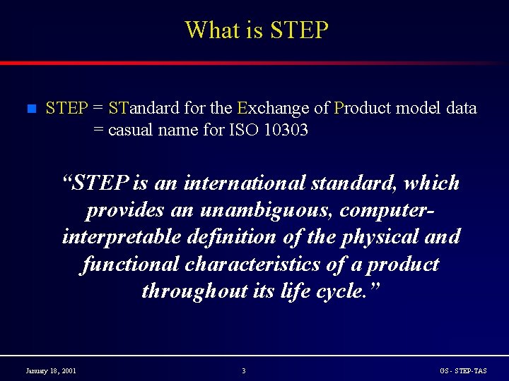 STEPTAS and its Benefits to Thermal Engineering STEP