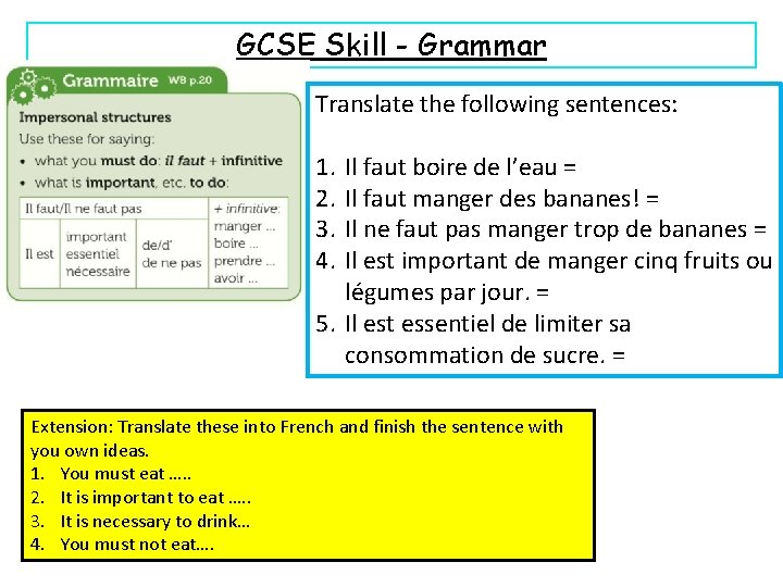 mardi le vingt trois fvrier Tu manges bien