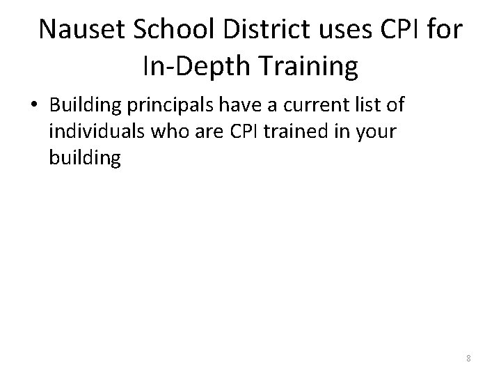 General Overview of Physical Restraint Requirements for Public