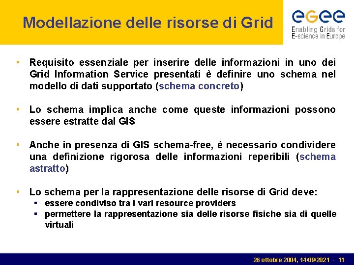 Evolution of Information Modeling and Discovery of Grid