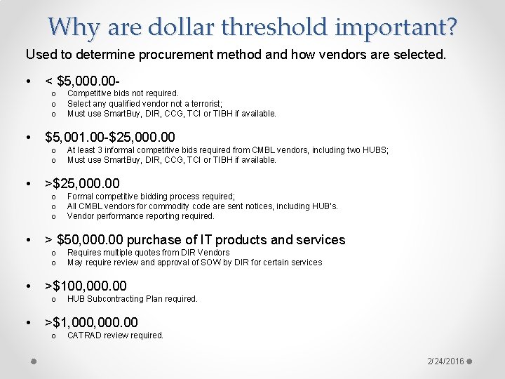 MAKING A SUCCESSFUL PURCHASE Prepared by the Contracts