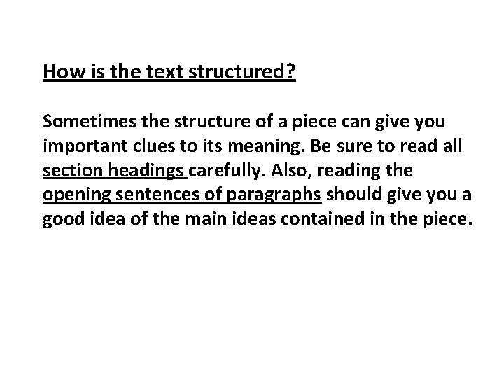 English Comprehension and Composition Lecture 2 Objectives 1