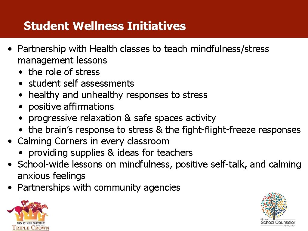 Personal Student Staff Wellness Leah Jones School Counselor