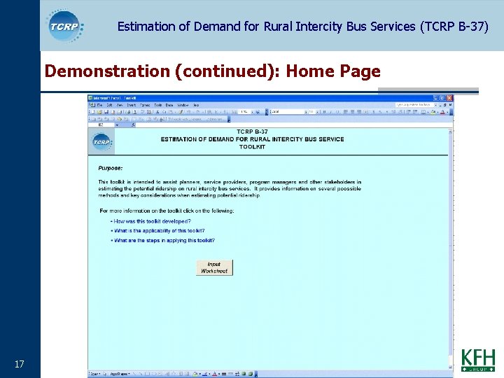 Estimation of Demand for Rural Intercity Bus Services