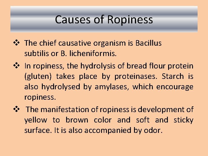 Bread Spoilage and Staling Institute of Food Science