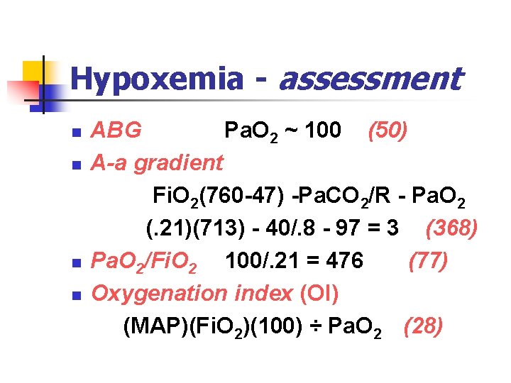 Arterial Blood Gas Interpretation Michael Ushay M D