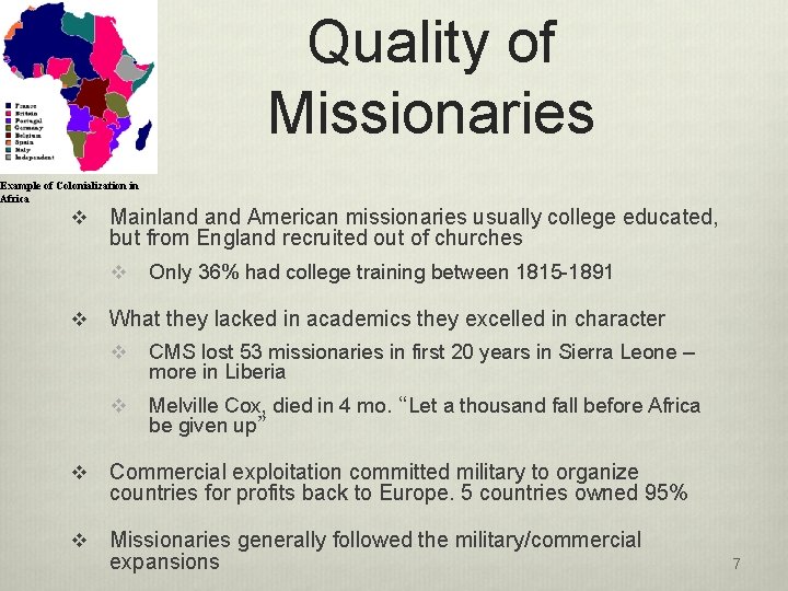 Golden Age of Missions 1800 1900 Following the