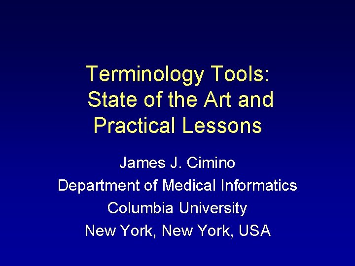 Terminology Tools State of the Art and Practical