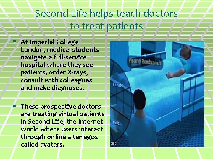 Doctors Train in Second Life Savanna Millen MIS