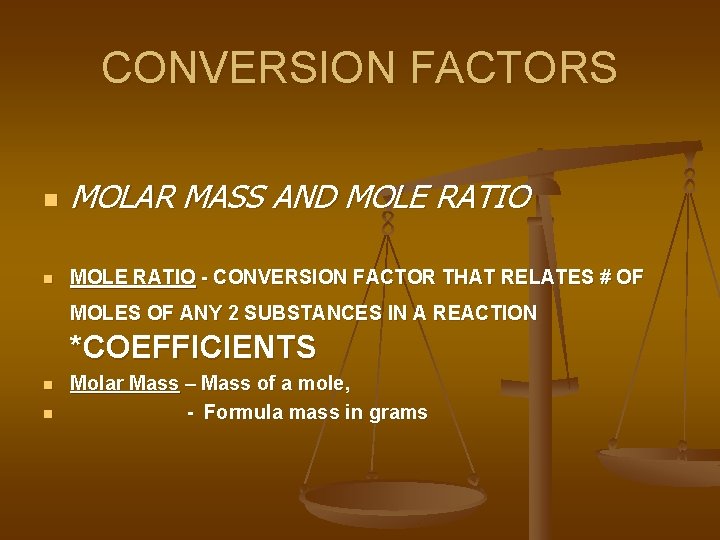 CHAPTER 9 STOICHIOMETRY IS THE BRANCH OF CHEMISTRY
