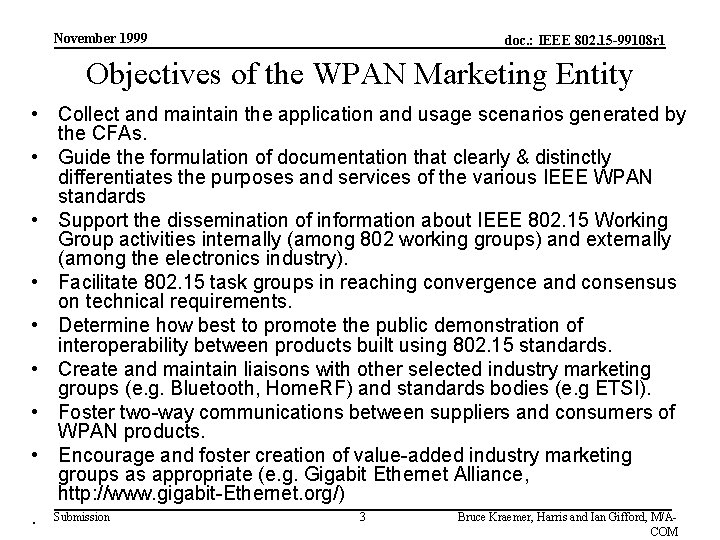 November 1999 doc IEEE 802 15 99108 r