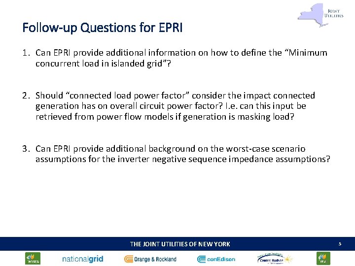 EPRI Grounding Policy Data Requirements Available to each