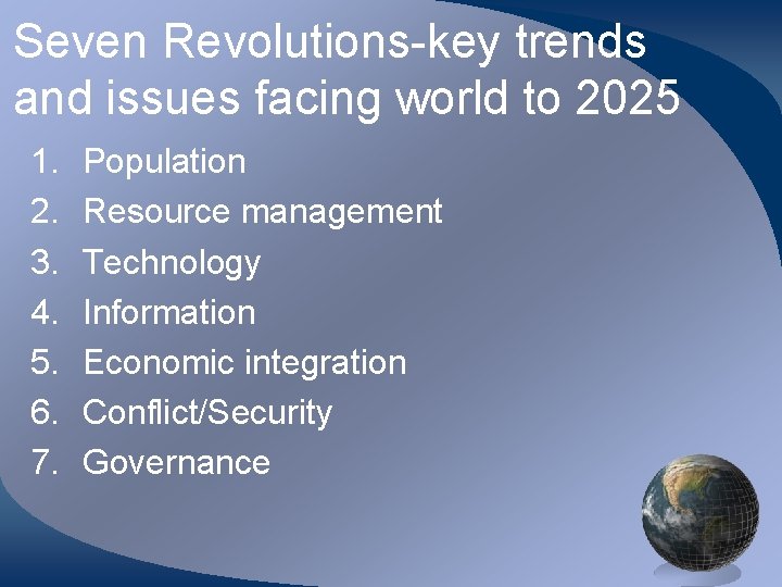 7 Revolutions Institute Educating Globally Competent Citizens California