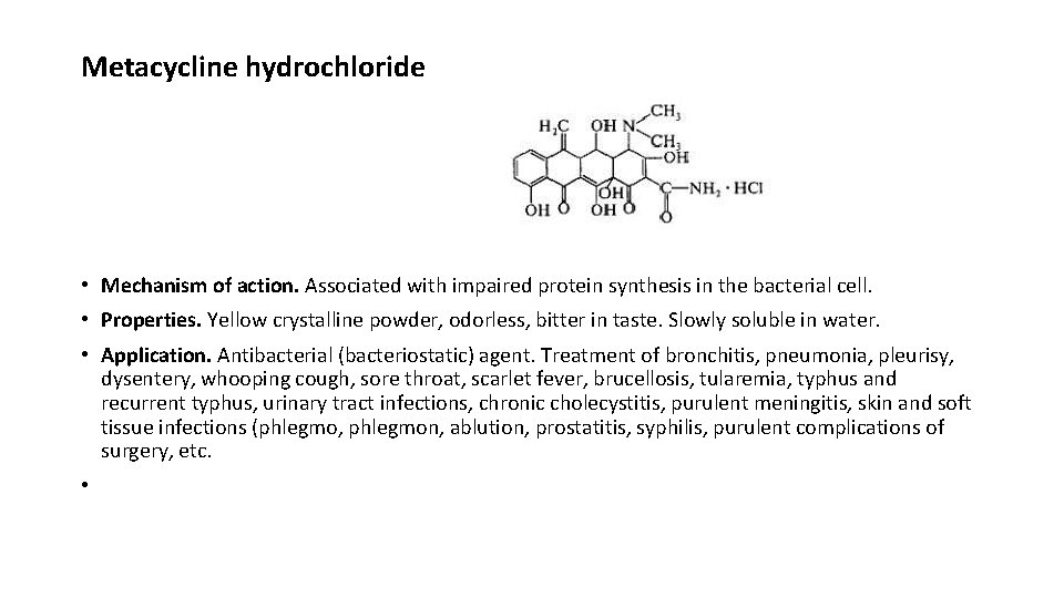 Antibiotics Characteristics classification connection between structure ...