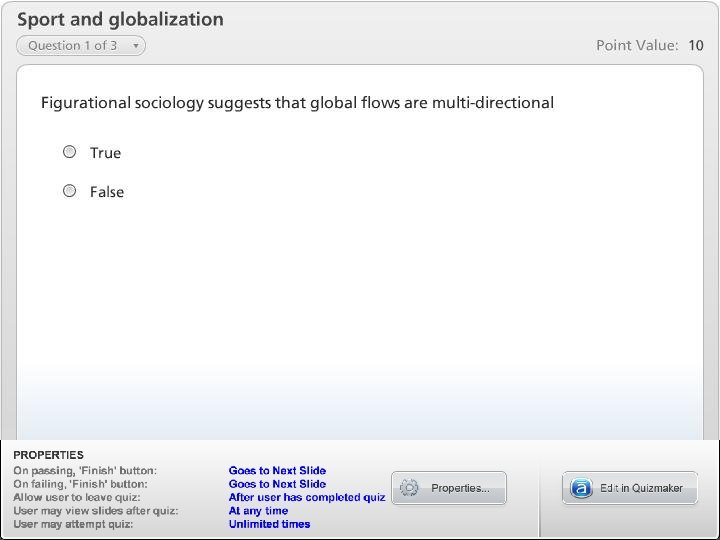 Sport and Globalization Introduction to the Sociology of