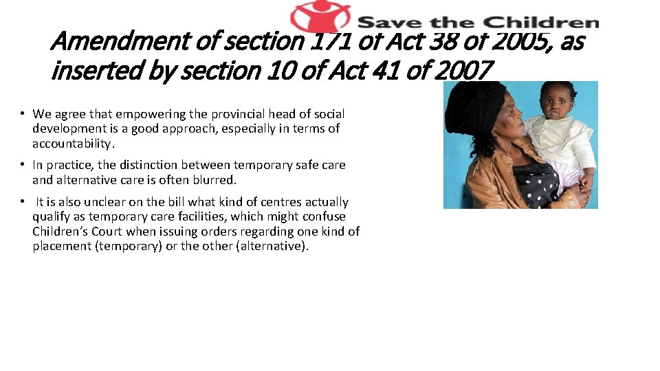 EVERY CHILD DESERVES A CHANCE Save the Children