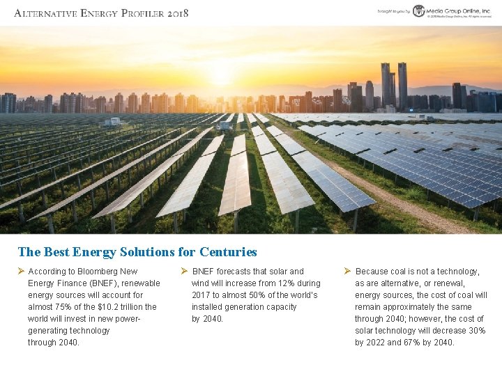 The Best Energy Solutions for Centuries According to