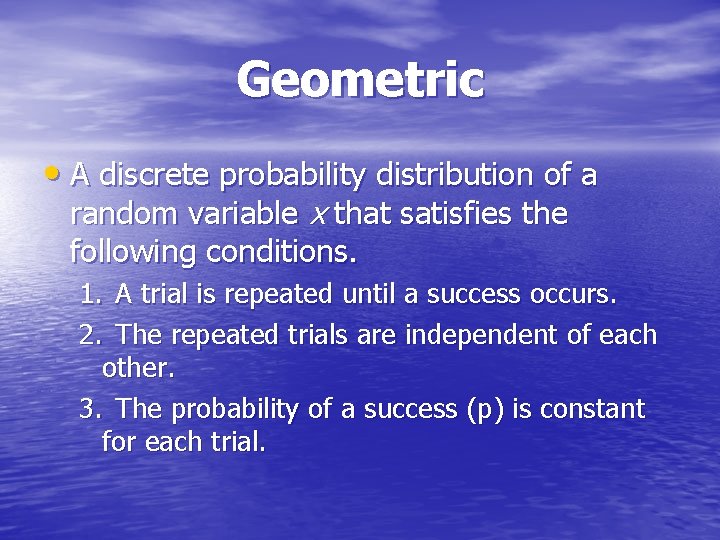 Distributions Geometric Poisson Probability Distribution Review Geometric A