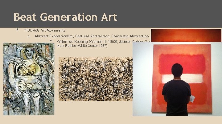 The Beat Generation Circa 1940 s to 1950