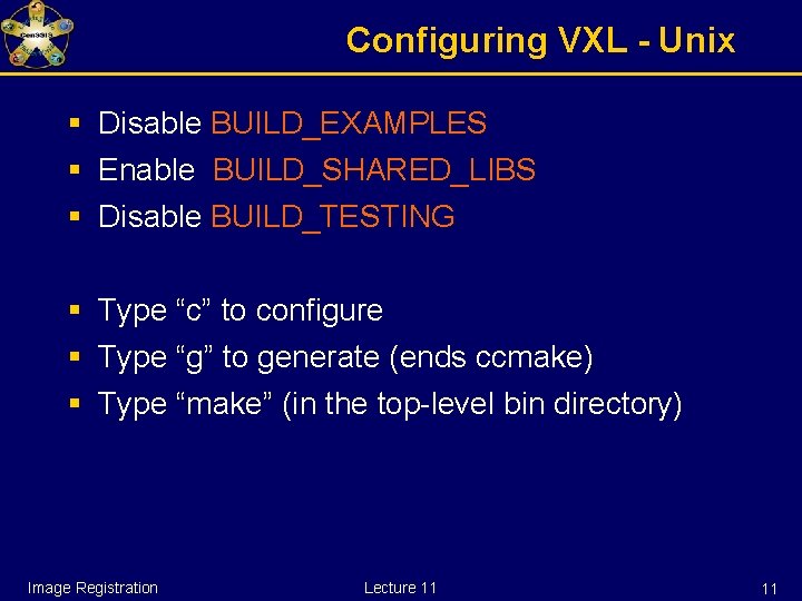 CSci 6971 Image Registration Lecture 11 VXL February