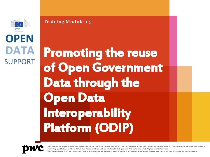 Training Module 1 5 Promoting the reuse of