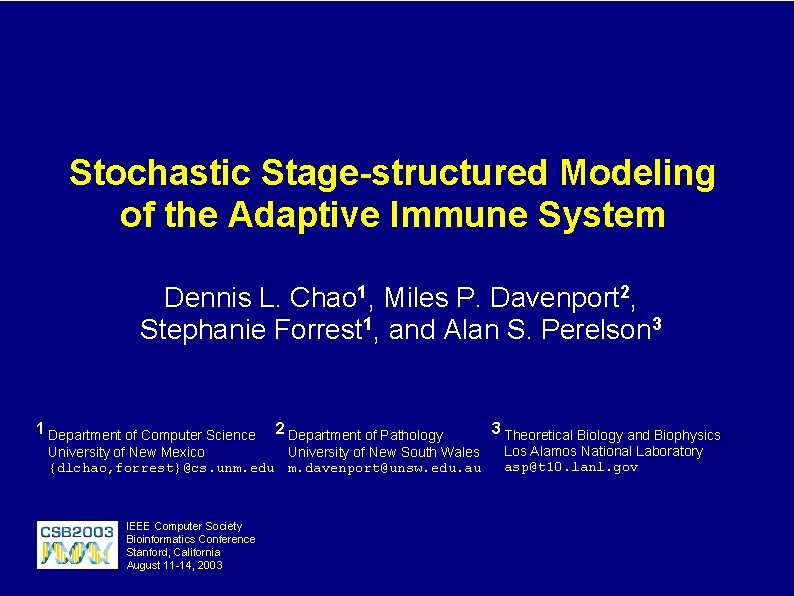 Stochastic Stagestructured Modeling of the Adaptive Immune System