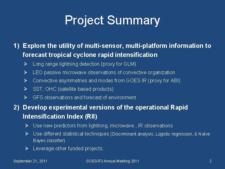 A Blended MultiPlatform Tropical Cyclone Rapid Intensification Index