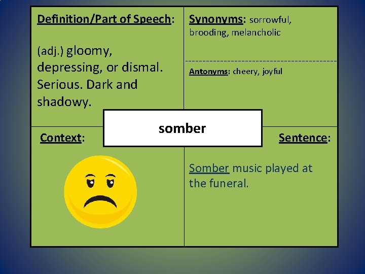 DefinitionPart of Speech adj Approaching death about to