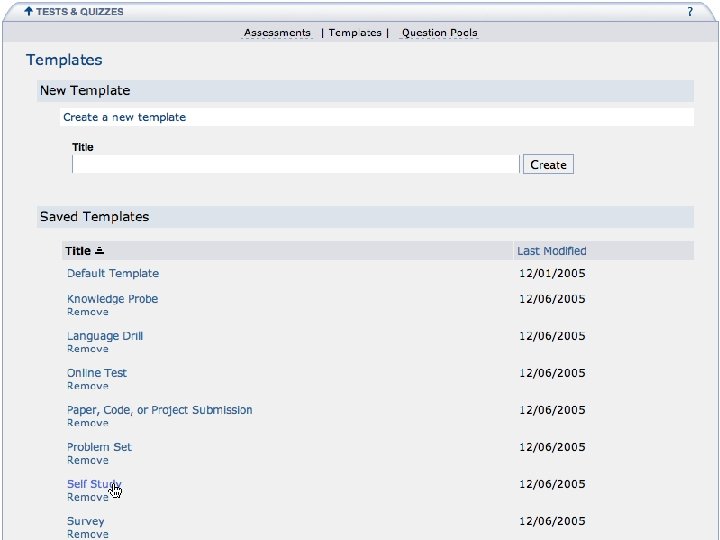Tests and Quizzes Tool aka SAMigo Marc Brierley
