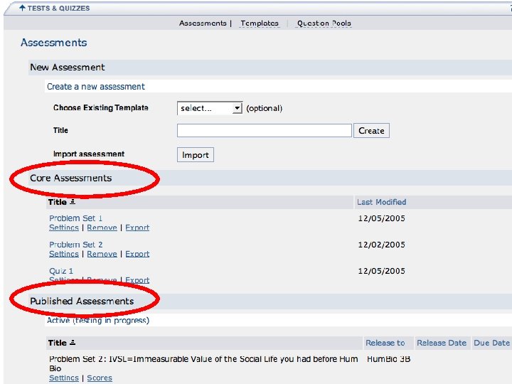Tests and Quizzes Tool aka SAMigo Marc Brierley