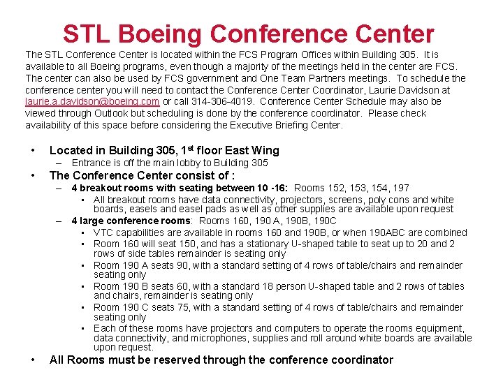 St Louis Site FCSBldg 305 Main Headquarters 305