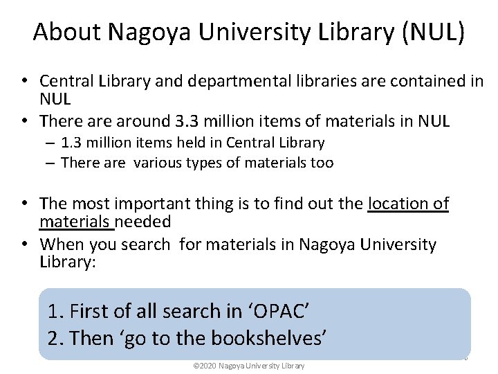 Searching for Books and Journals The basics of