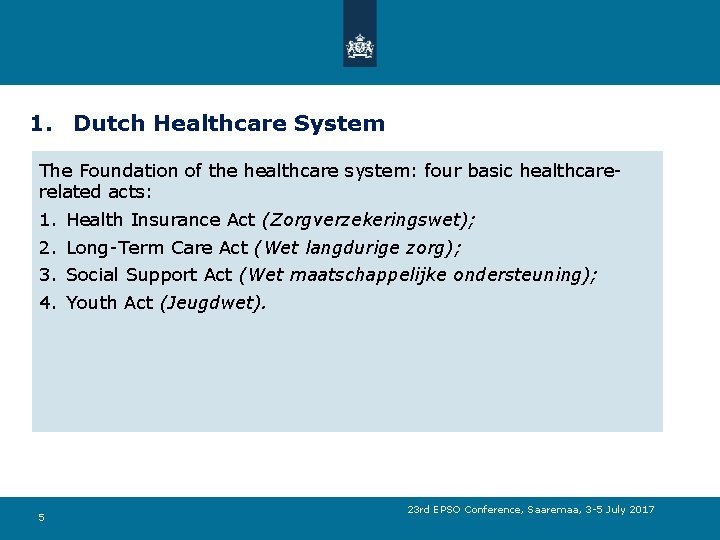 Good healthcare depends on Good Governance and Public