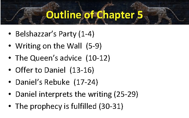 Study of Daniel Lesson 6 Fall 2015 Online