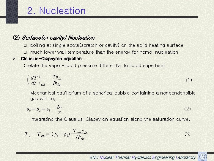 Ch 2 Introduction to Bubble Dynamics Description of