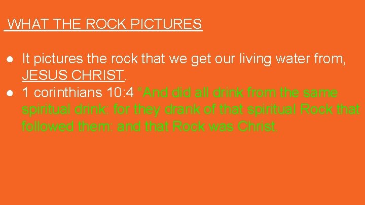 Numbers 20 7 8 Speak to the rock