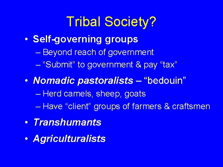 Traditional MENA Social Structure Social Ecology of Family