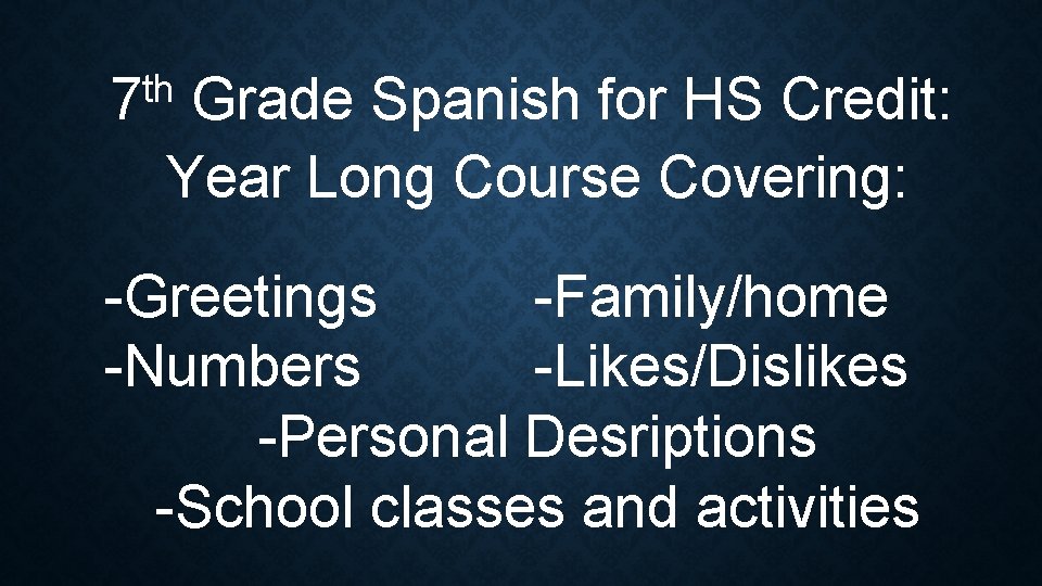 WELCOME TO CURRICULUM NIGHT 2017 Different paths students