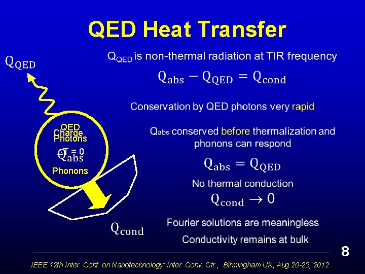 Heat Transfer in Nanoelectronics by Quantum Mechanics Thomas