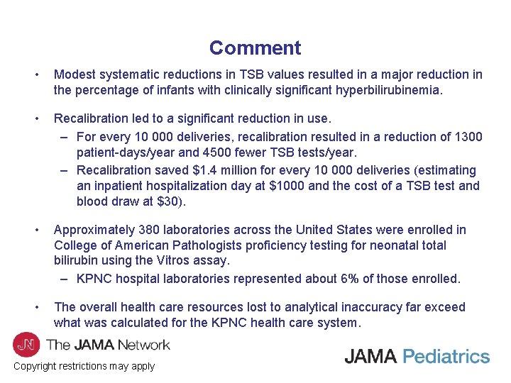 JAMA Pediatrics Journal Club Slides Effect of Laboratory