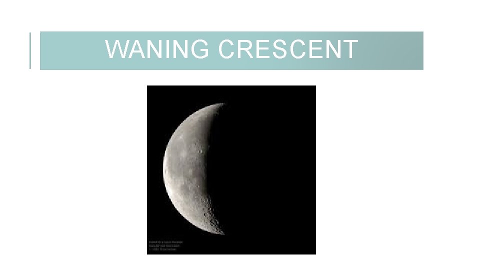 THE MOON CYCLE Brianna Reed Professor Gentsch EDUC