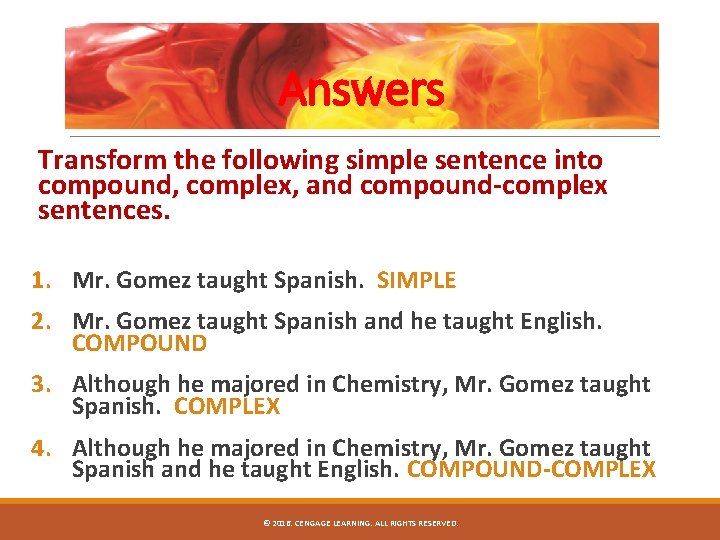 Ch 15 Simple Compound and Complex Sentences 2016