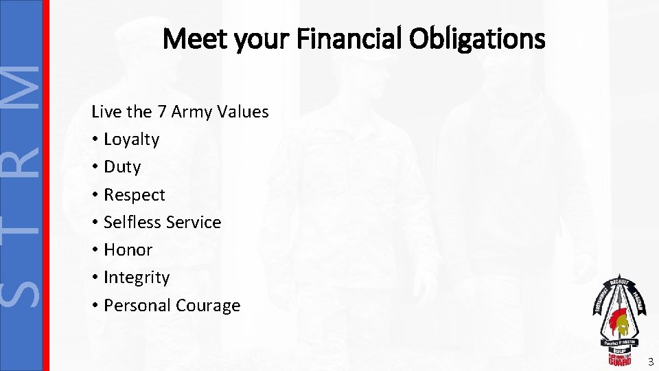 Readiness SOLDIER TRAINING READINESS S T R M