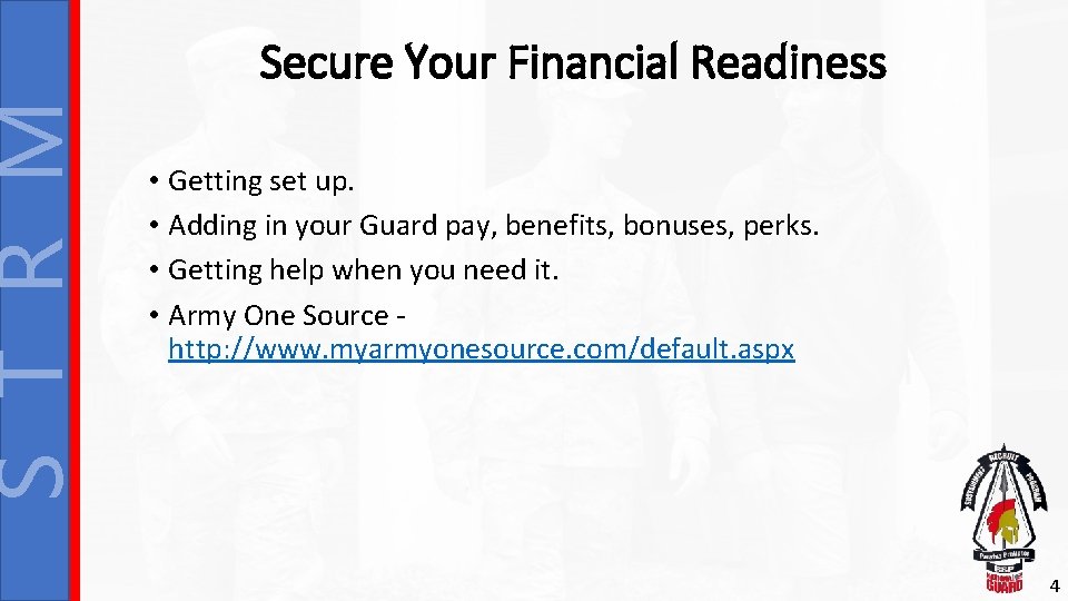 Readiness SOLDIER TRAINING READINESS S T R M