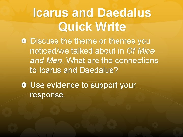 Of Mice and Men Tuesday September 10 th