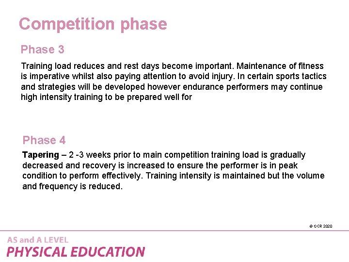 Component 1 1 2 b Preparation and training